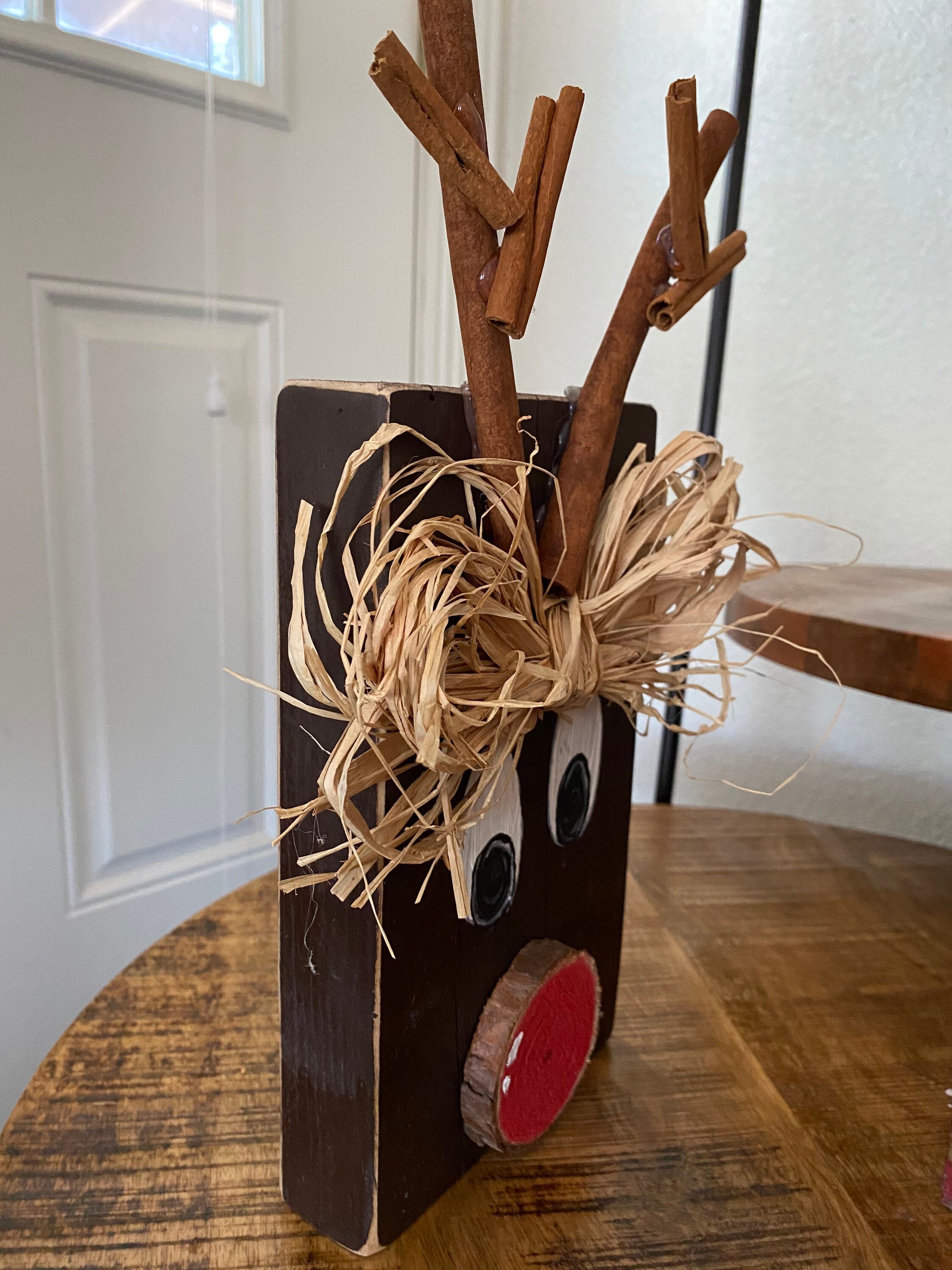 Wooden Rudolph Table Decor - Etsy