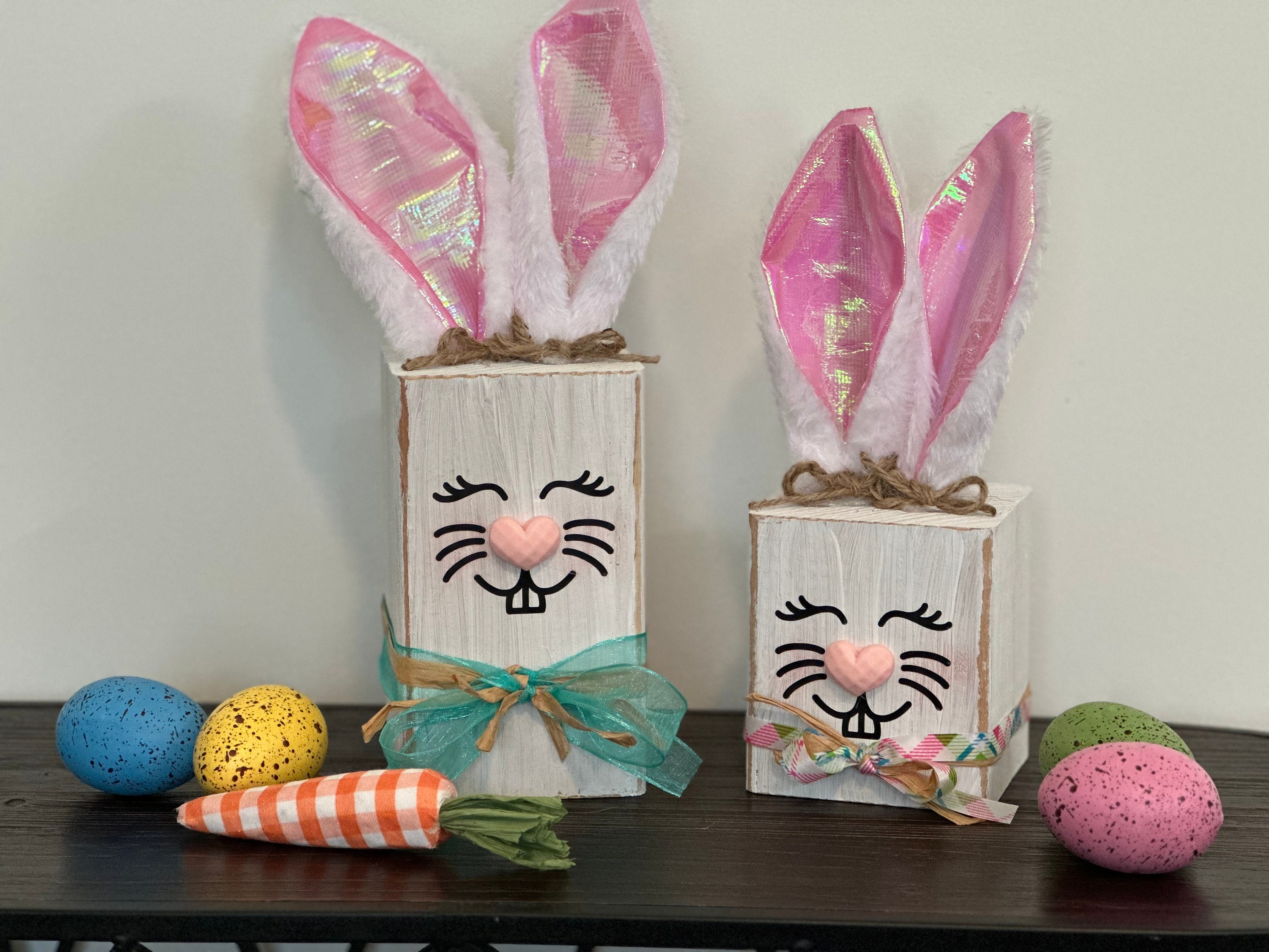 Wooden Bunny Blocks - Etsy