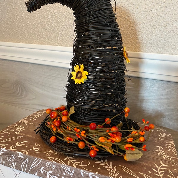 Wicker Witch Hat - Etsy
