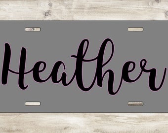 Custom License Plate Front Car Tag, Aluminum or Plastic Personalized ...