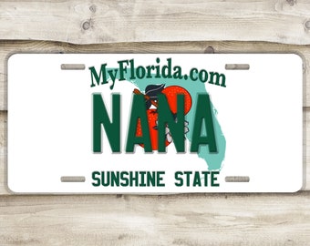 Florida Custom License Plate Custom Car Tag Flag - Etsy