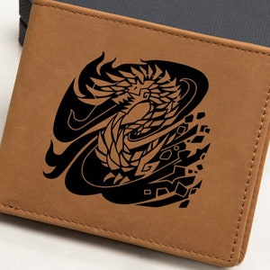 Epic Adventure Full Grain Leather Wallet: Monster Hunter-inspired, With ...