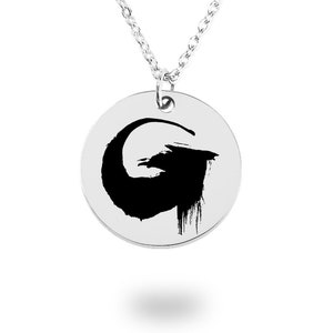 Godzilla Pendant Necklace Godzilla Minus One Inspired Necklace Engraved ...