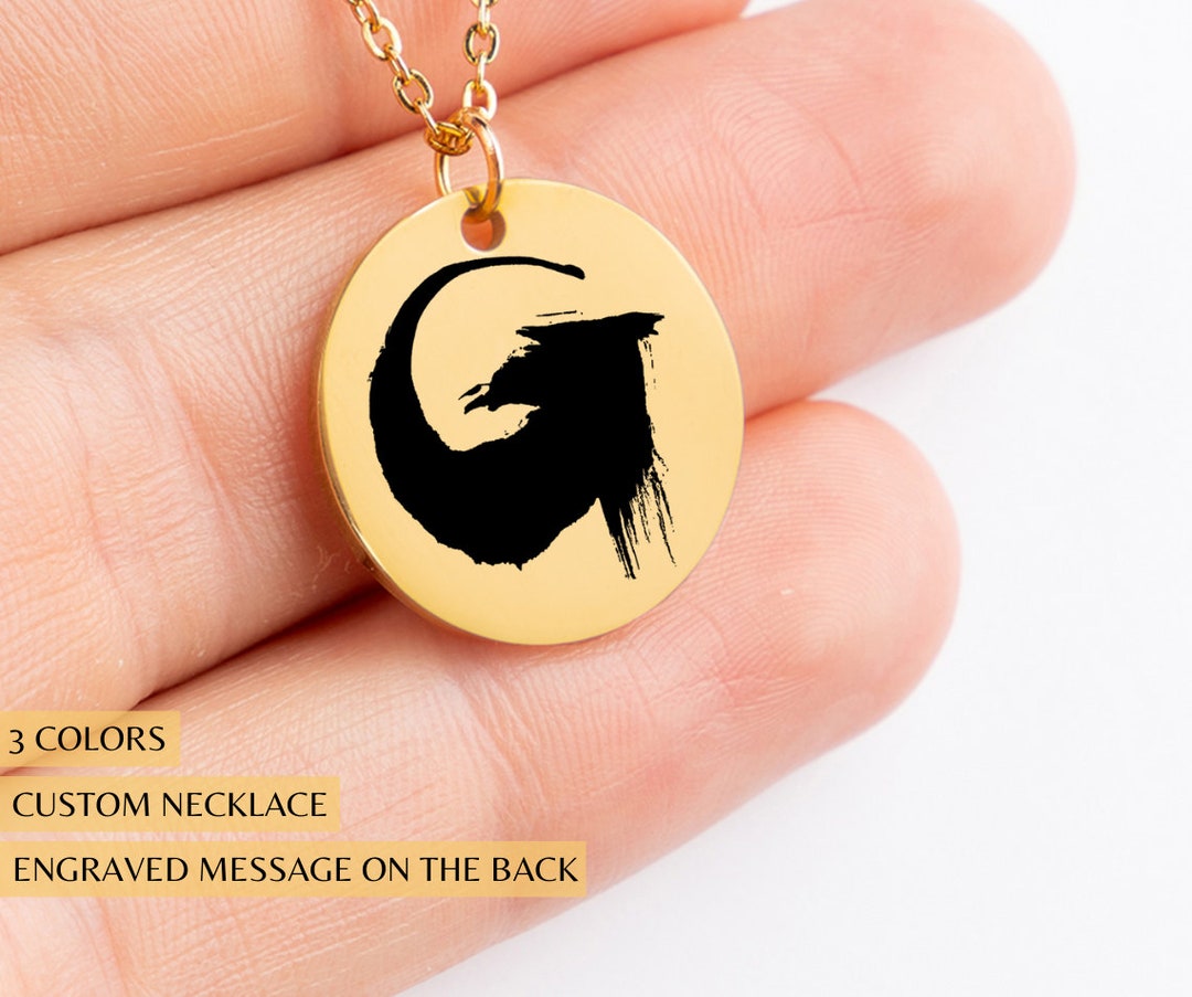 Godzilla Pendant Necklace Godzilla Minus One Inspired Necklace Engraved ...