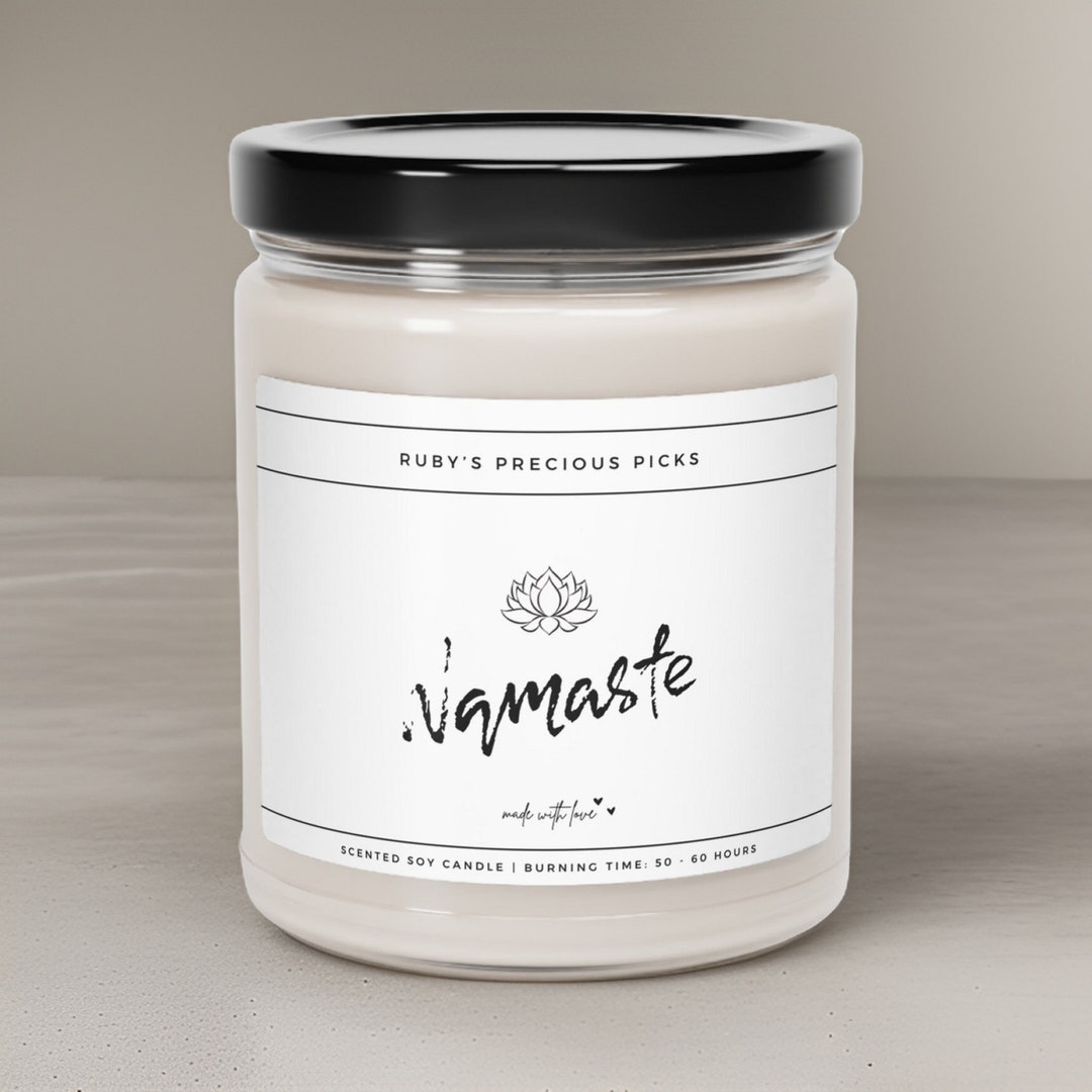 Namaste in the Light Soothing Scented Yoga Candle for Peaceful ...