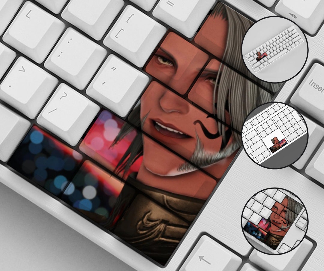 FFXIV Keycaps With Urianger Augurelt: Creative Computer Keycaps for ...