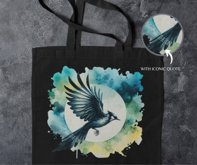 Hunger Games Tote Bag Mockingjay Bird Hunger Games Merch - Etsy UK