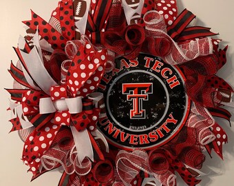 Texas Tech Wreath - Etsy