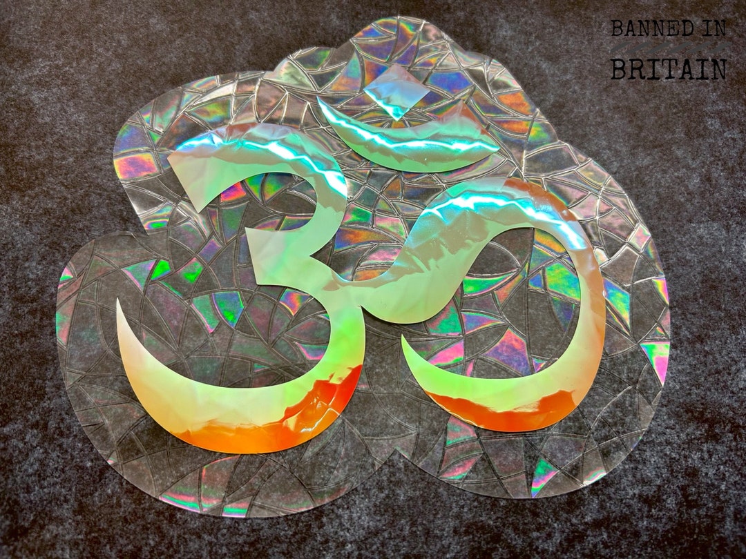 Om Symbol Window Suncatcher, Window Cling, Prism Suncatcher, Rainbow ...