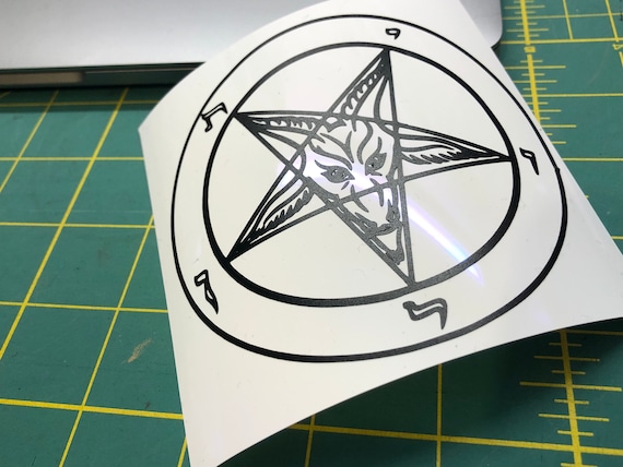 Baphomet Decal Laptop Decal Car Decal Glass Decal Gothic - Etsy