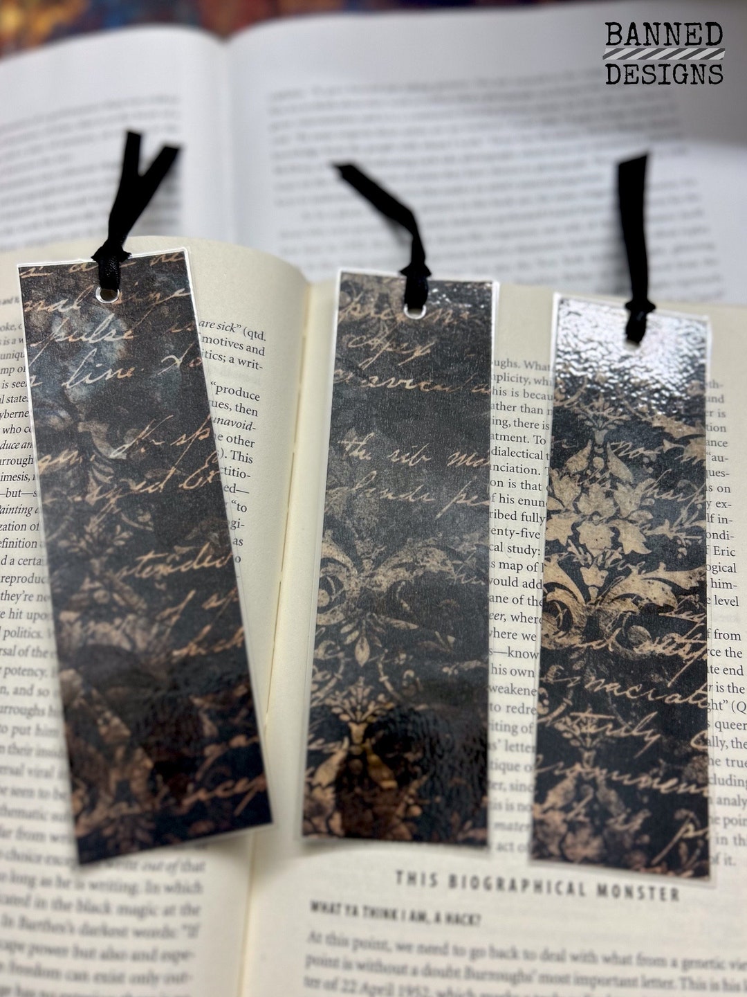 Vintage Fleur De Lis Bookmarks, Grunge Bookmarks, Handwriting Pattern ...