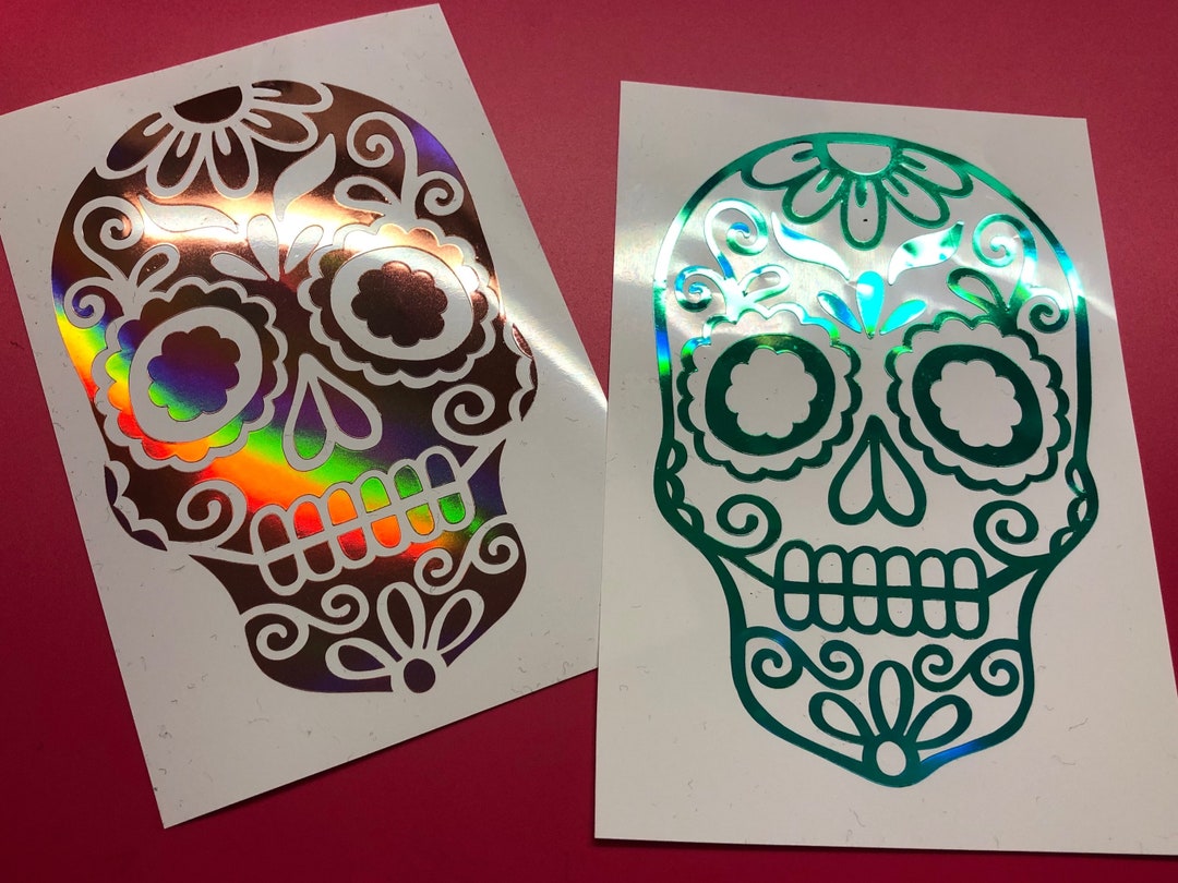 Sugar Skull Decal, Laptop Decal, Car Decal, Glass Decal, Vinyl Stickers ...