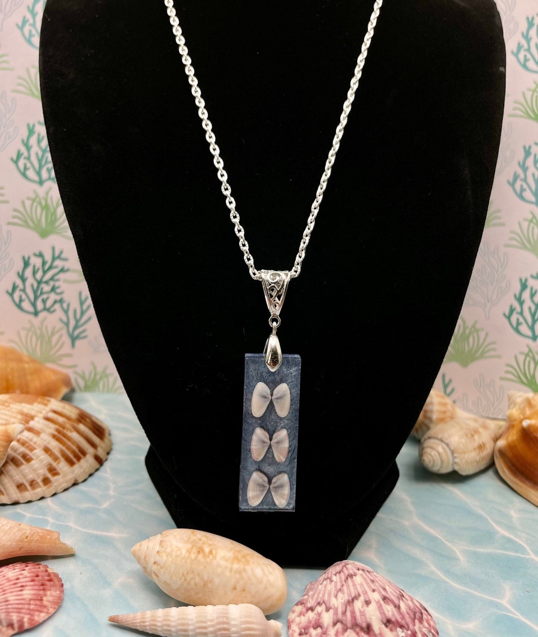 Ocean-themed Coquina Shells Necklace - Etsy