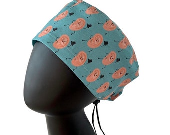 ENT Characters Euro Surgical Scrub Cap, for MEDIUM Length Hair ...