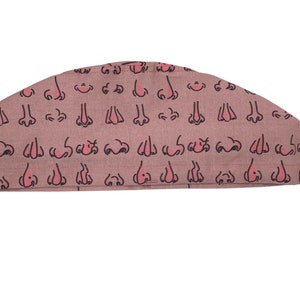 Pink Noses Euro Surgical Scrub Cap, for MEDIUM Length Hair, ENT Scrub Cap, Rhinology ...