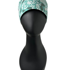 ENT Botanical Euro Surgical Scrub Cap, for MEDIUM Length Hair, Cute ...