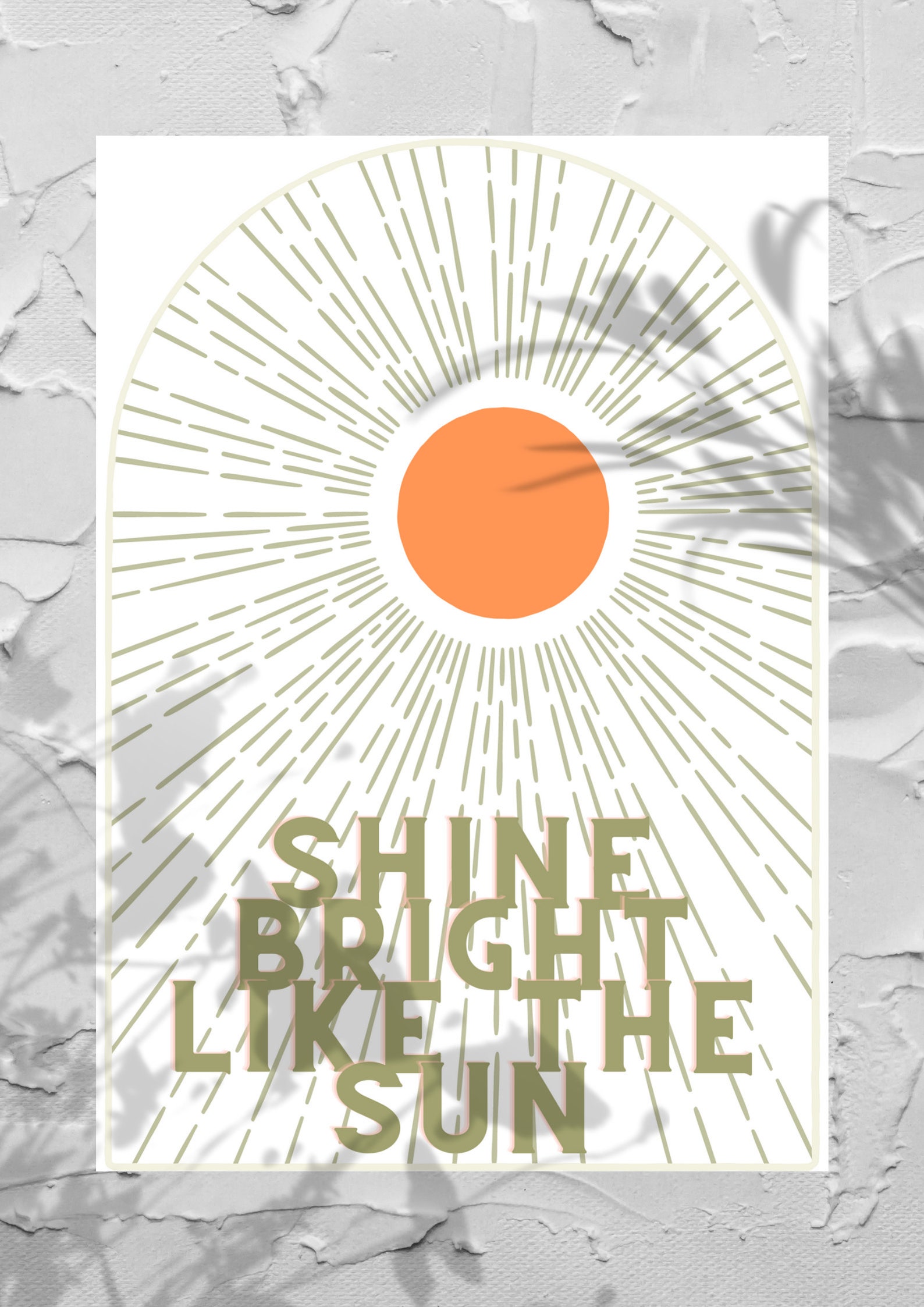 Shine Bright Like The Sun Wall Print | Etsy