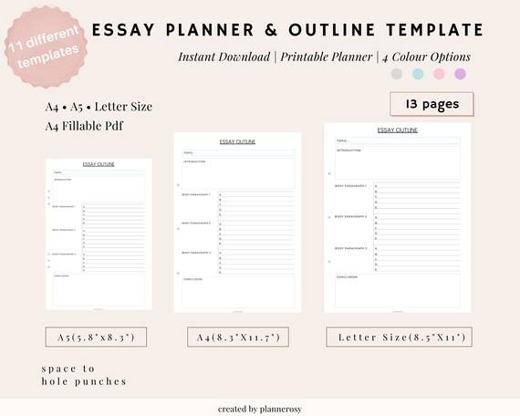 Essay Writing Outline Format
