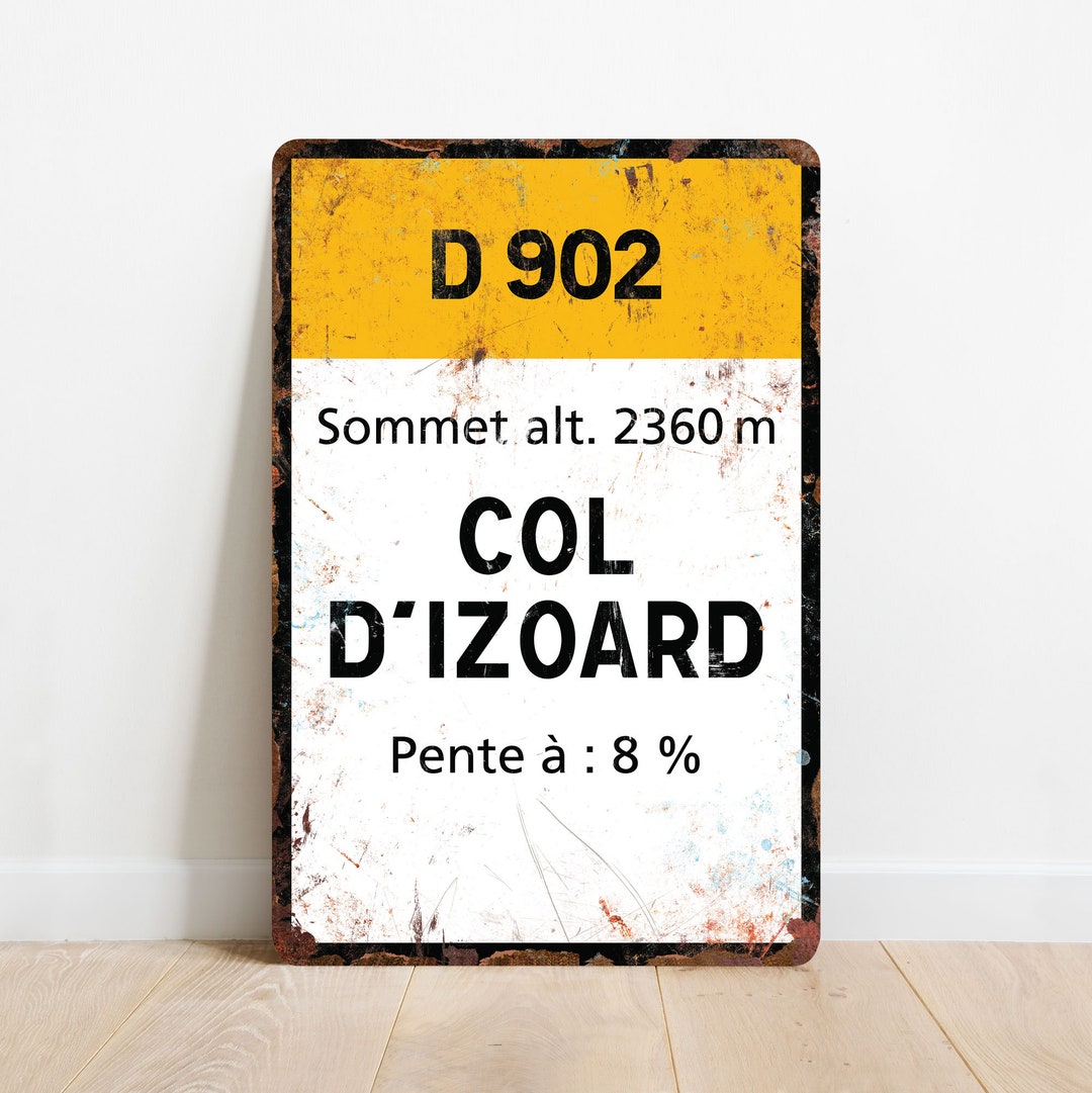 Col D'izoard - Vintage Style Tour De France Cycling Sign - Gift for ...