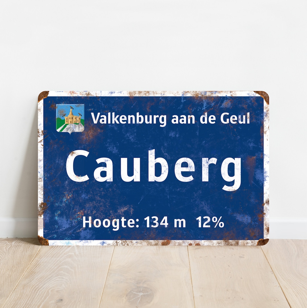 Cauberg - Vintage Style Amstel Gold Race Cycling Sign - Gift for ...