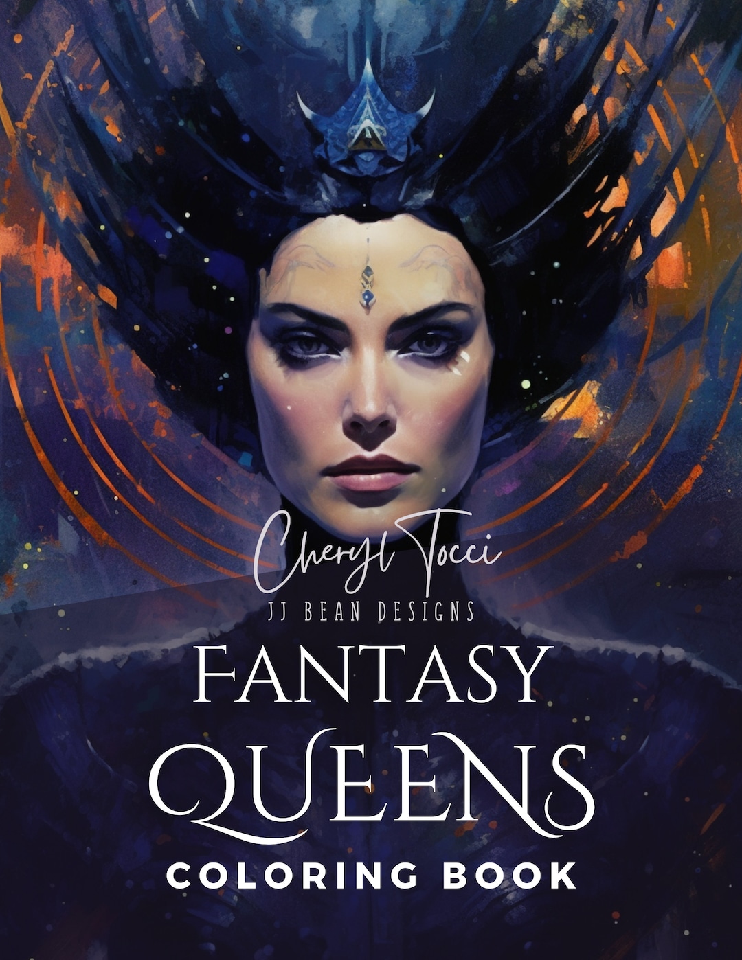 Fantasy Queens Coloring Book - Etsy