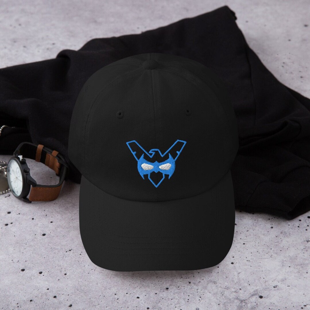 Embroidered Nightwing Hat | Grayson Hat | Robin Dick | Nightwing Cap - Etsy