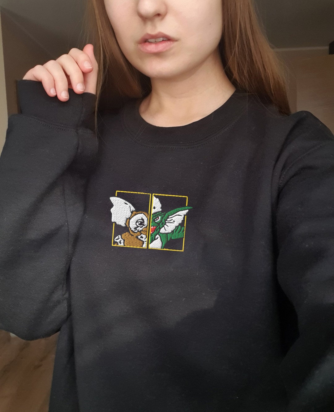 Embroidered Gremlins Sweatshirt | Gremlins Movie | Gizmo Sweatshirt ...