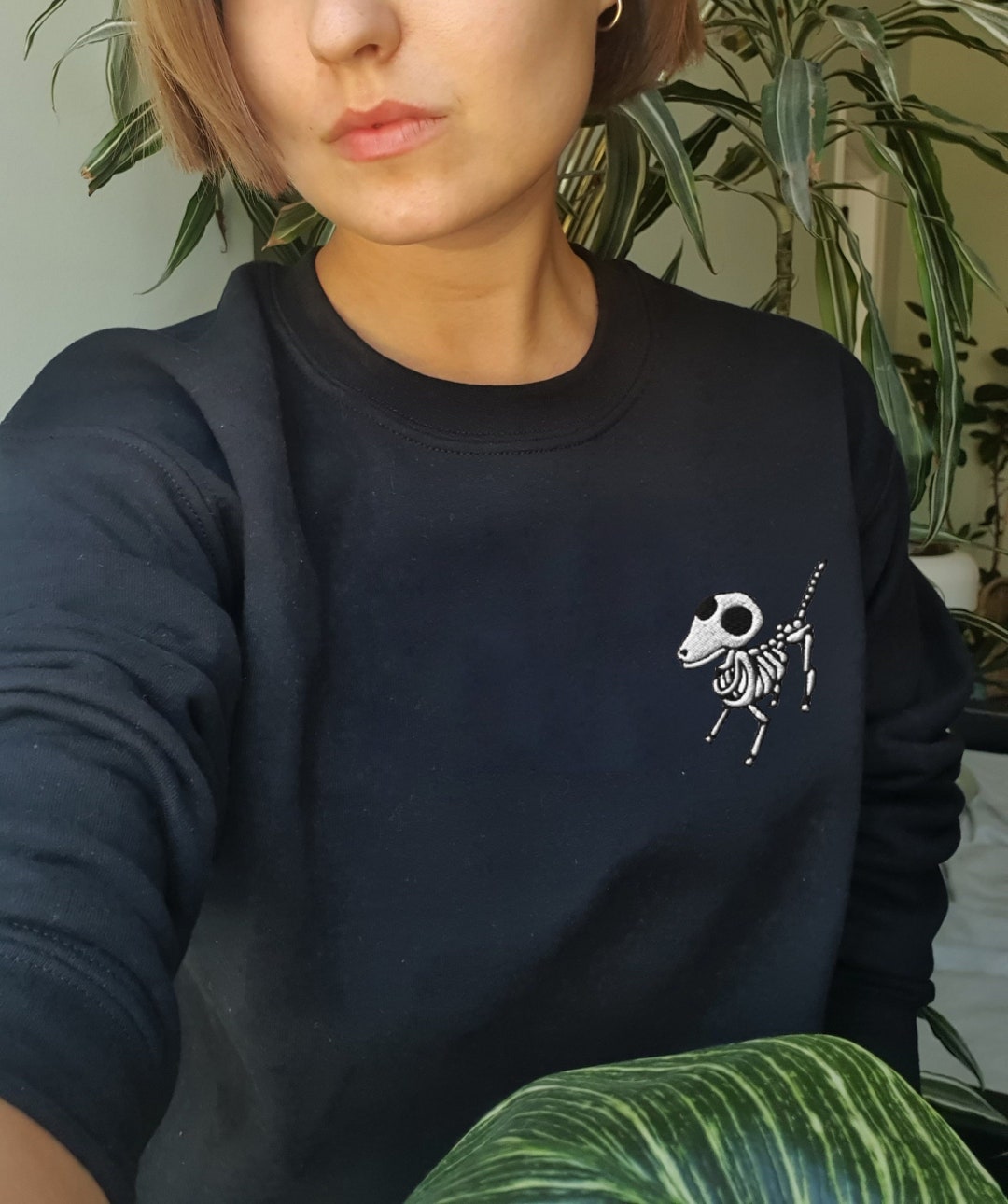 Embroidered Corpse Bride Sweatshirt | Halloween Embroidery | Halloween ...
