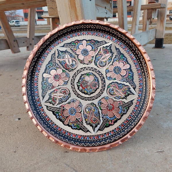 Large Copper Tray - Etsy