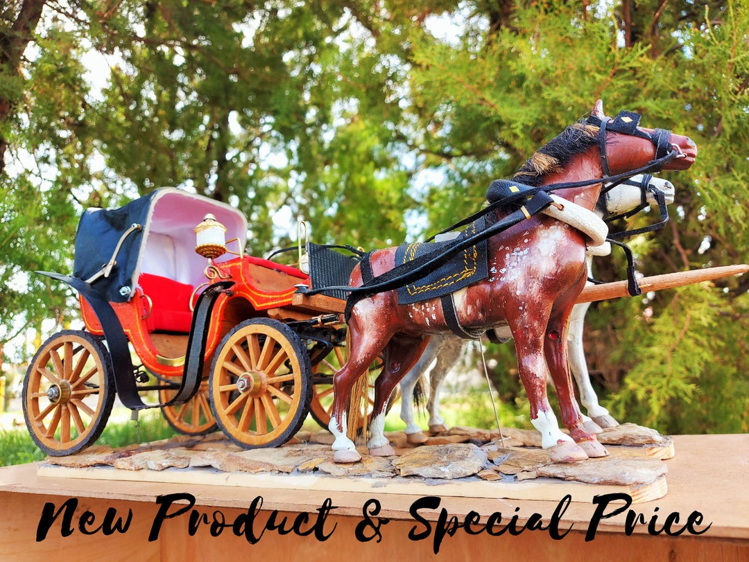 Home Decoration Car, Handmade Horse Carriage, Old Style Car Miniature ...