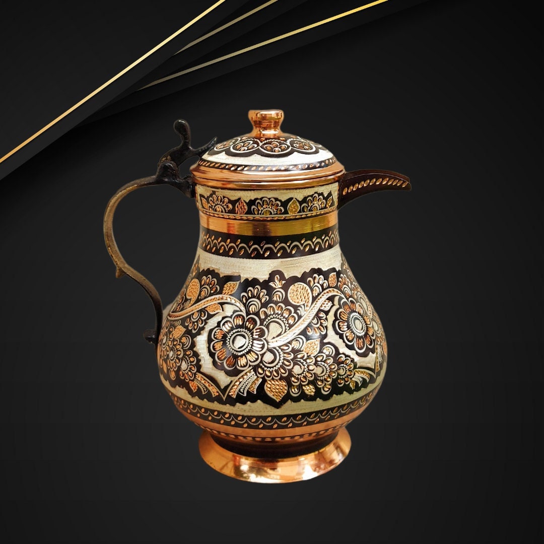1.5 Fl OZ -copper Water Jug,moscow Mule Jug,handmade Water Bottle ...