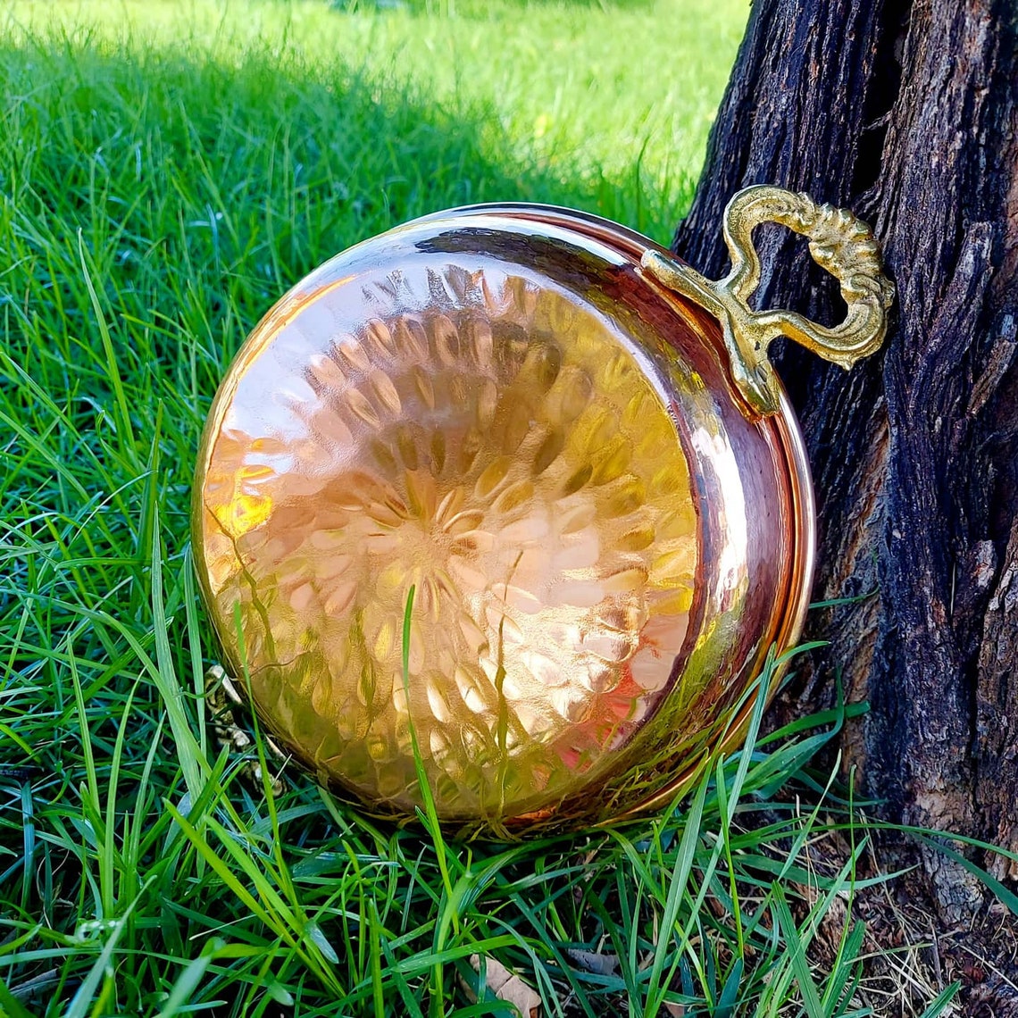 Copper Pan Forged Pan Cooking Pan Handmade Pot Antique Etsy copper-pan-forged-pan-cooking-pan-handmade-pot-antique-etsy