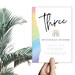 Rainbow Birthday Invitation, Customizable Birthday Invitation, Kids ...