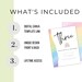 Rainbow Birthday Invitation, Customizable Birthday Invitation, Kids ...