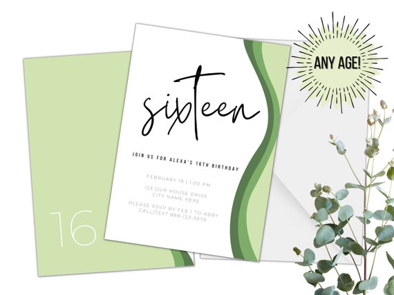 DIY Birthday Invitation Customizable Birthday Invitation | Etsy