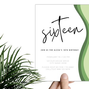 DIY Birthday Invitation, Customizable Birthday Invitation, Adult ...