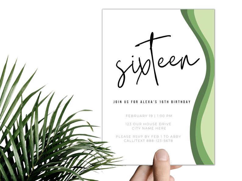 DIY Birthday Invitation, Customizable Birthday Invitation, Adult ...