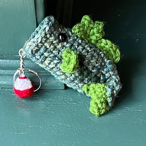 Crochet Bass Fish Keychain - Etsy