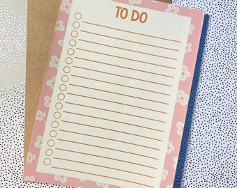 To Do List Notepad - Etsy