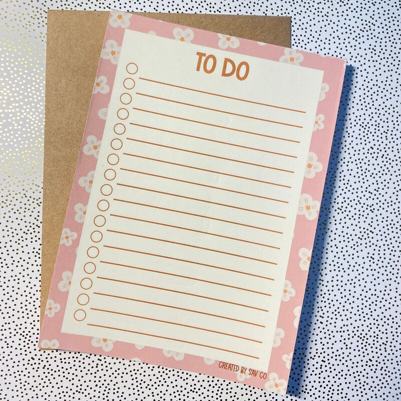 To Do List Notepad - Etsy