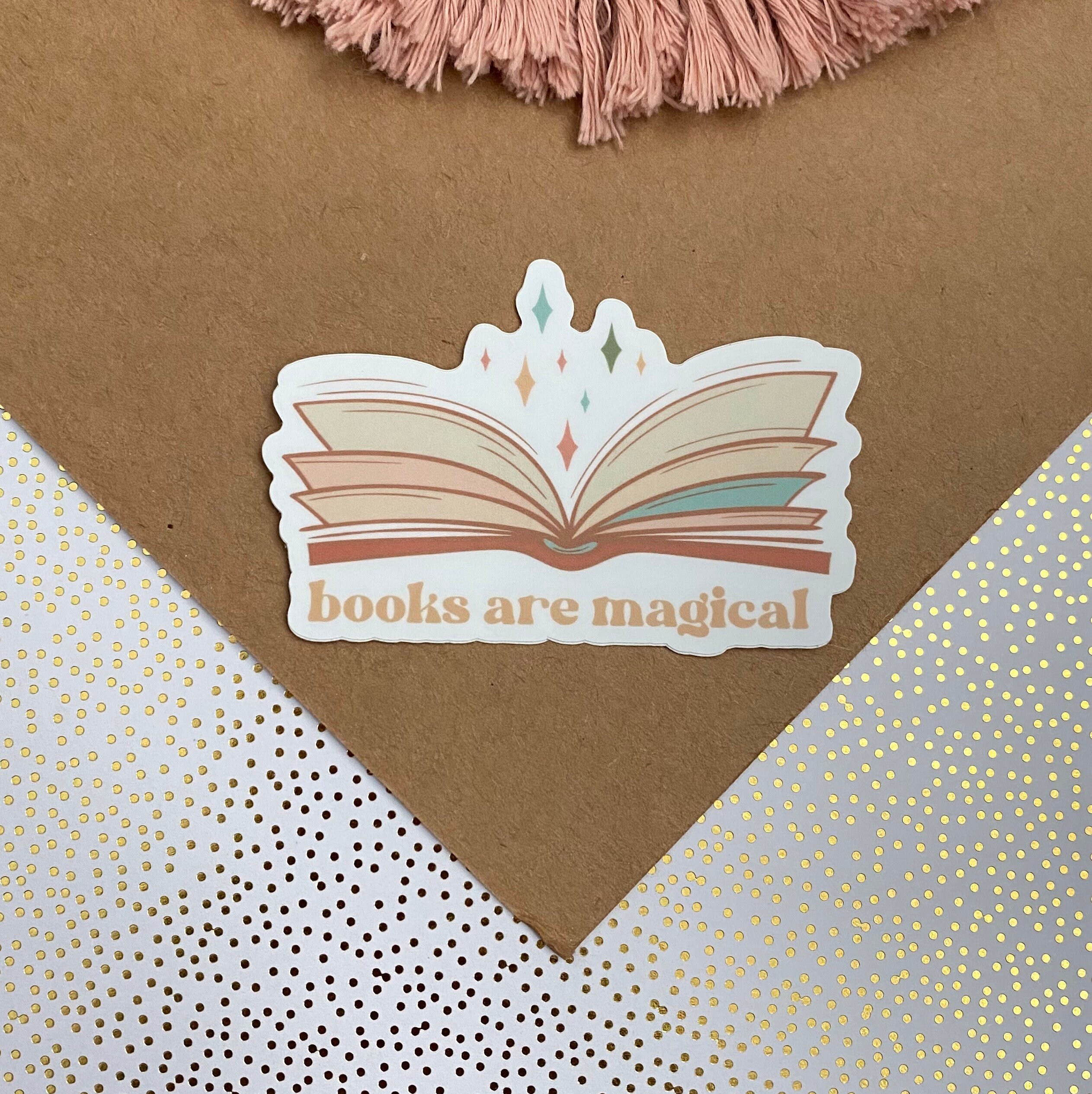 Boho Books Are Magical Sticker, Positive Sticker, Birthday Gift for Her ...