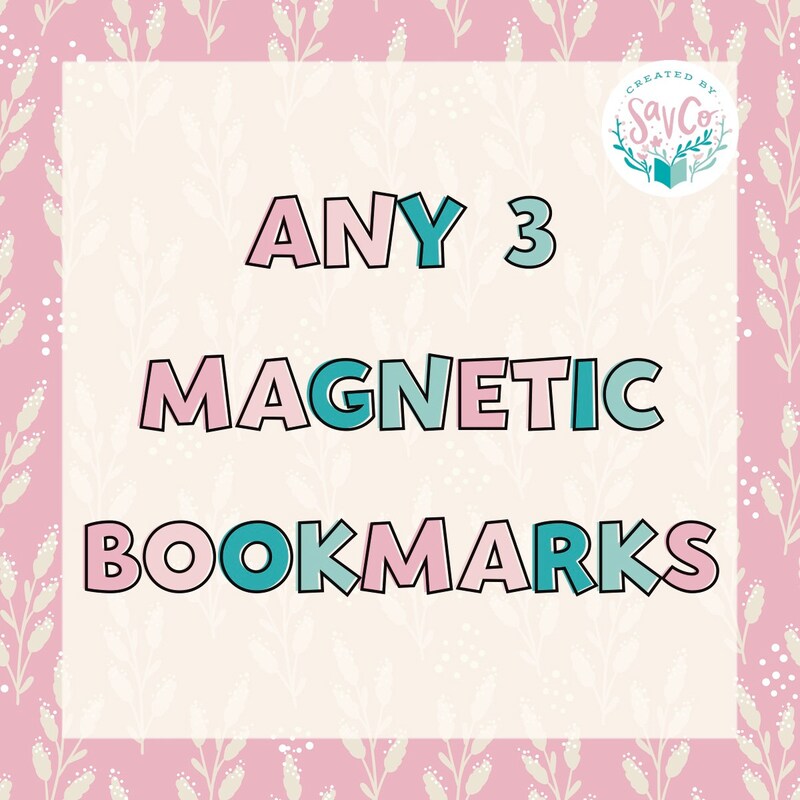 Magnetic Bookmark - Etsy
