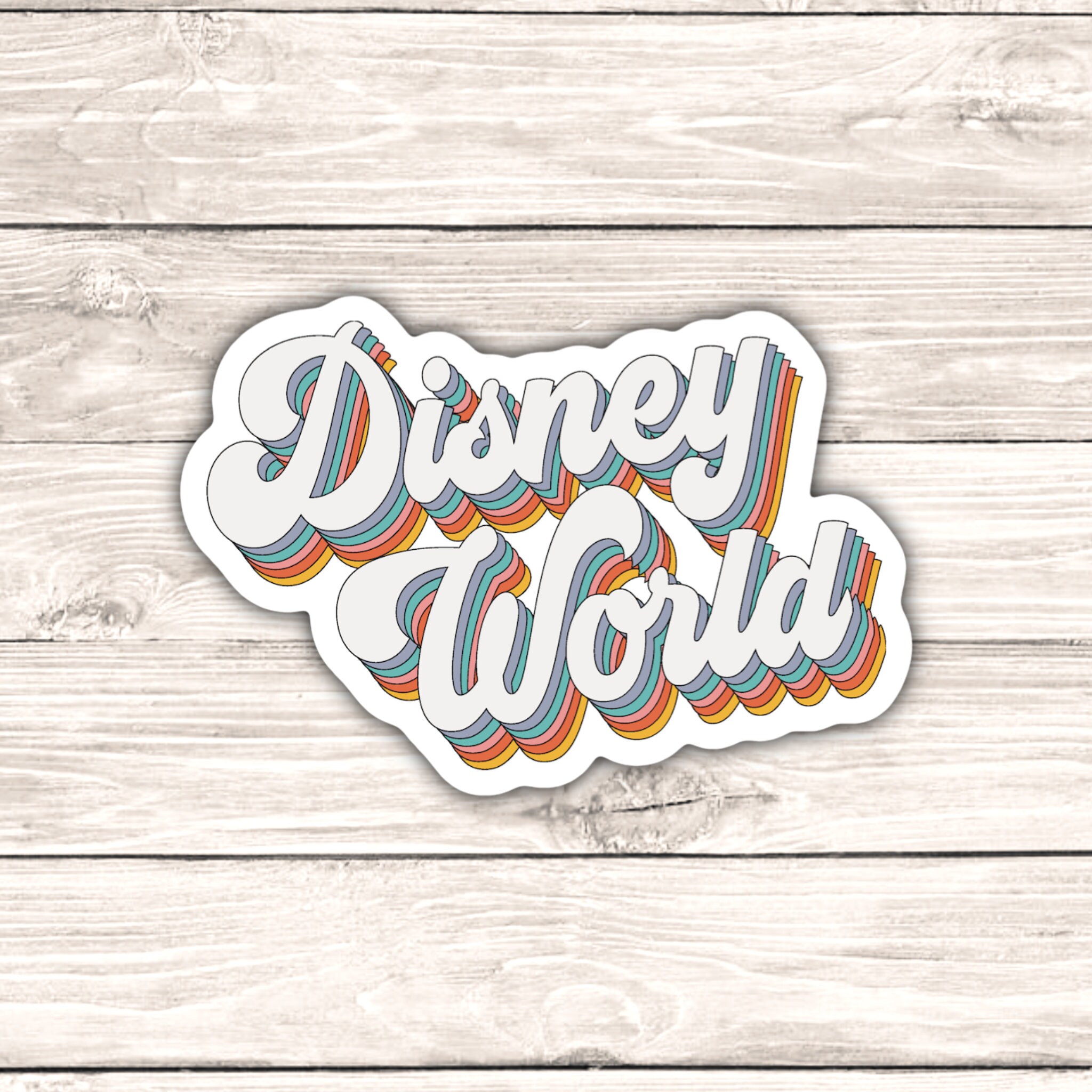 Retro Disney World Sticker Walt Disney World Stickers | Etsy