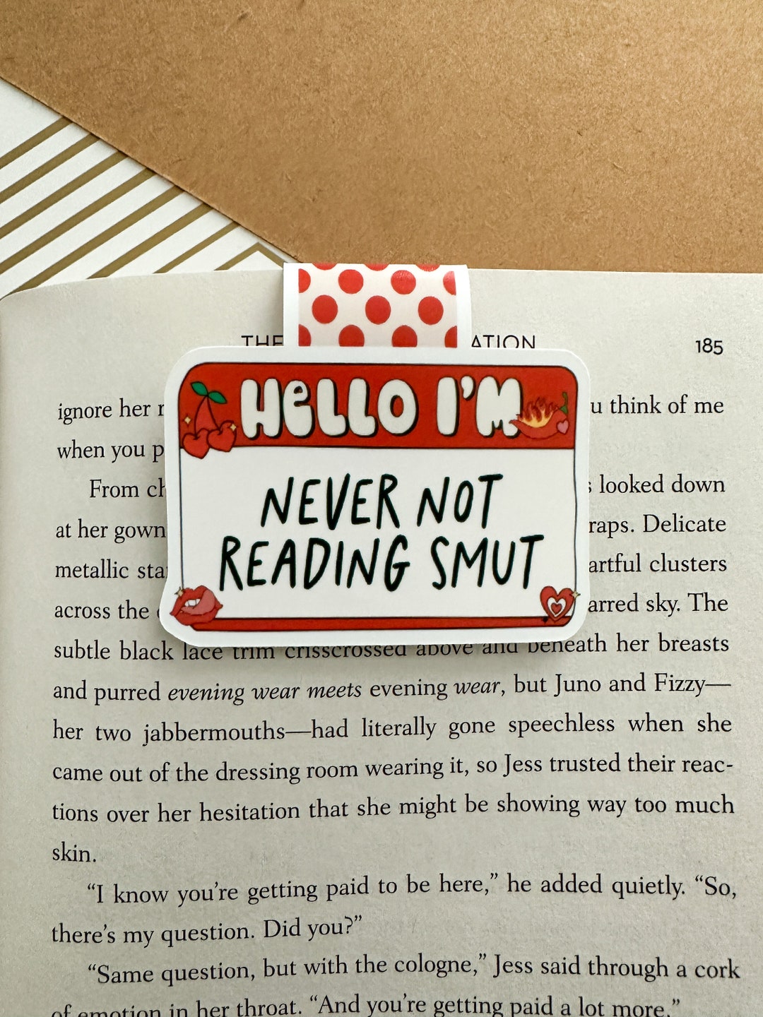 Helio I’m Never Not Reading Smut Magnetic Bookmark - Bookish Gift ...