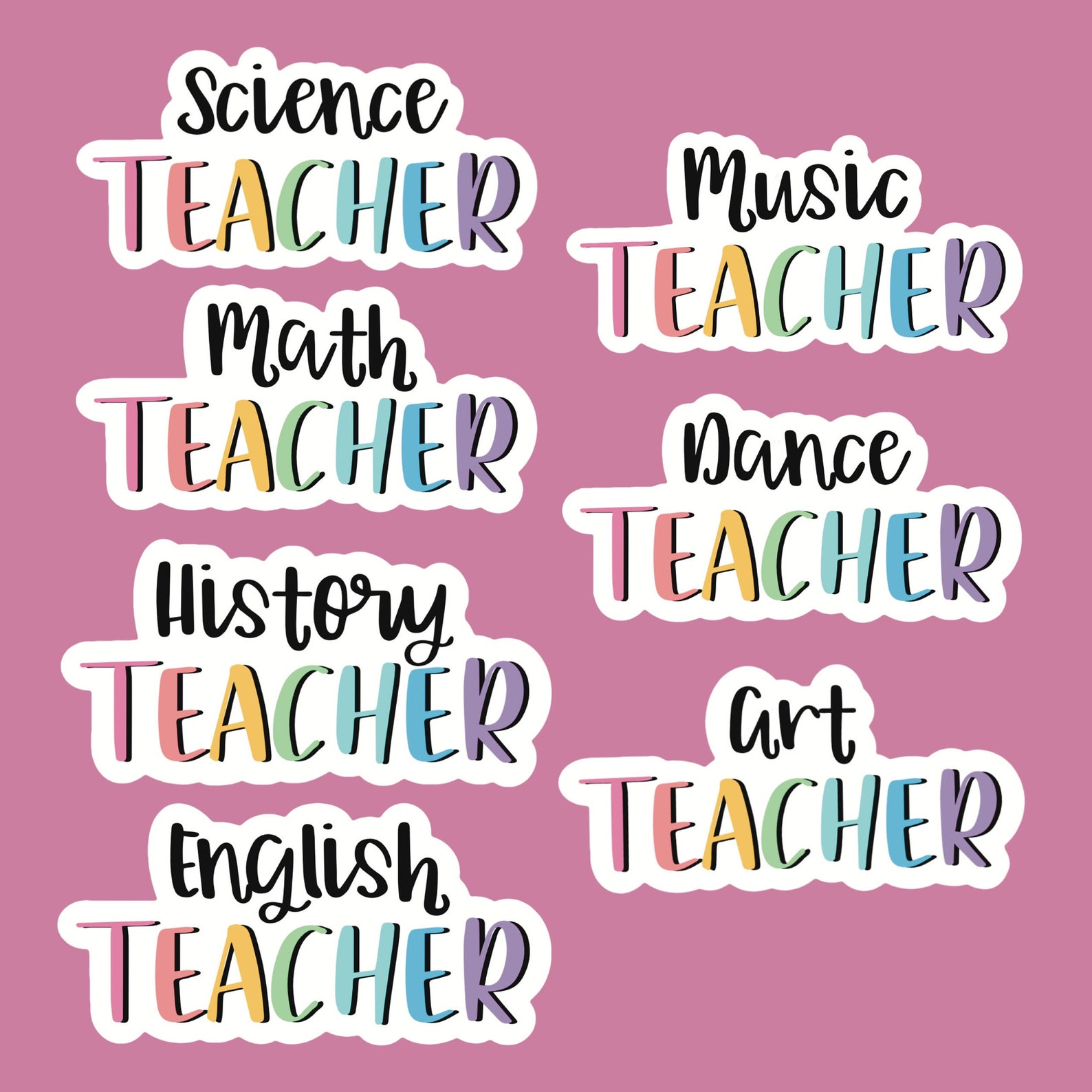 Grade Level Teacher Sticker Teacher Stickers Teacher Gift | Etsy