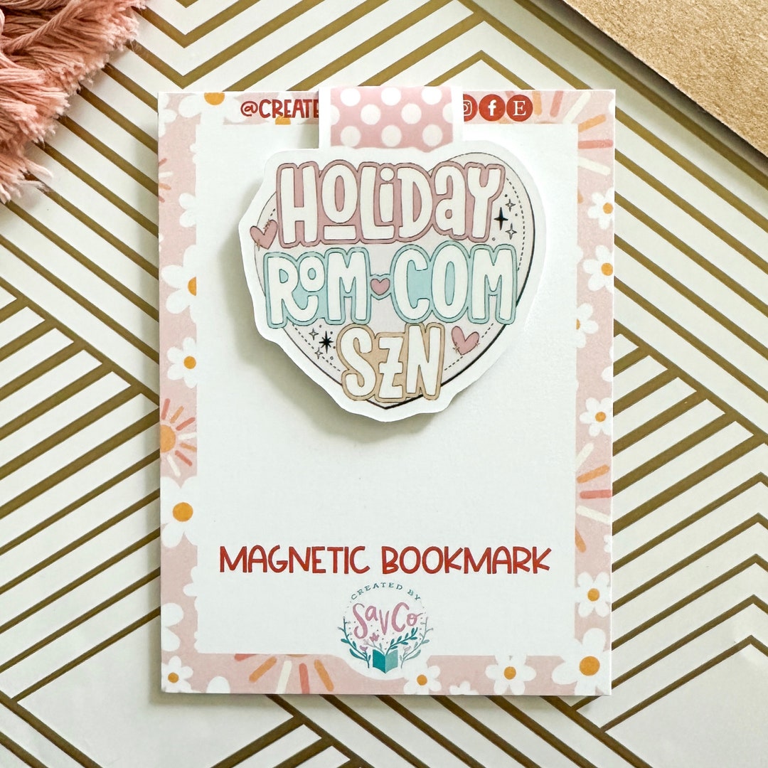 Holiday Rom Com Season Magnetic Bookmark - Bookish Gift - Book Lover ...