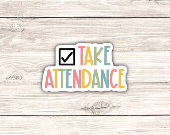 Attendance Stickers - Etsy