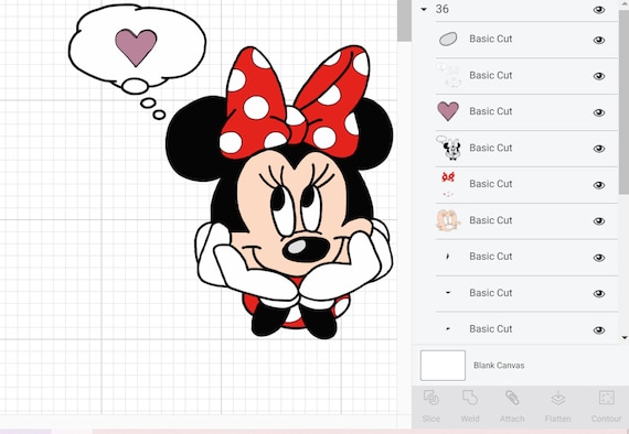Minnie Multilayer Svg File Png Jpeg Dxf Al Eps - Etsy