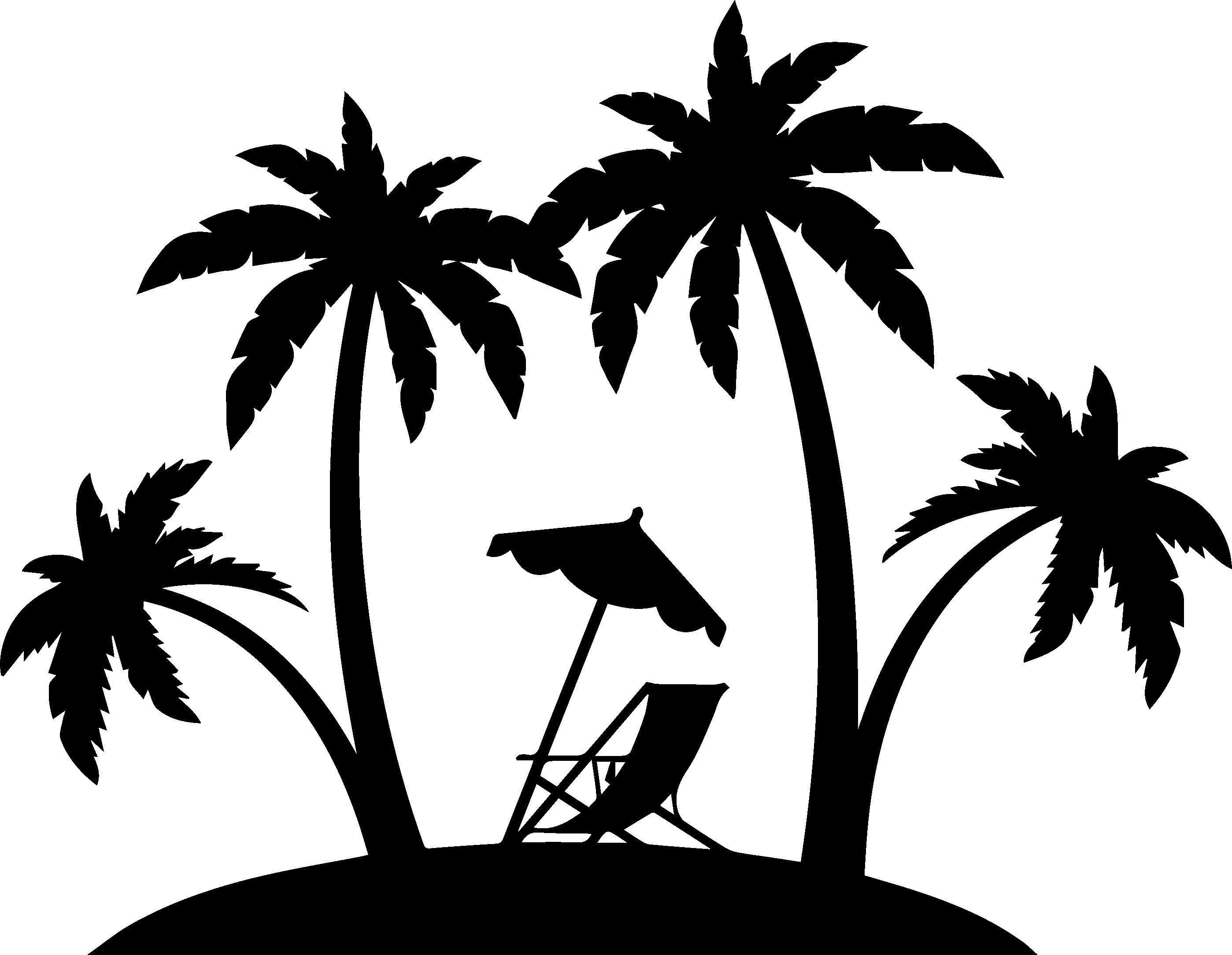 Beach-coconut-tree Svg - Etsy