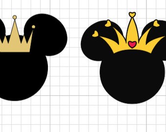 Minnie Crown Svg | Etsy